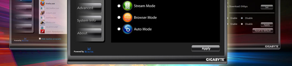GIGABYTE LAN Optimizer