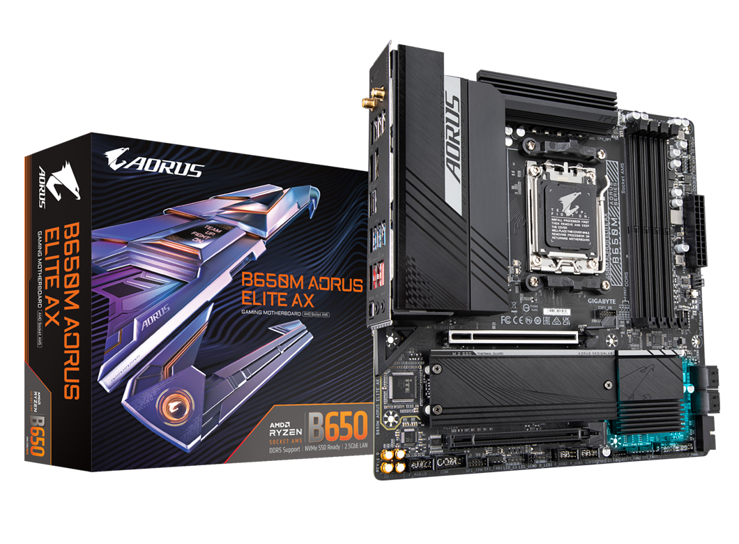 Gigabyte B650M Aorus Elite AX Motherboard | Alfrensia Gigabyte B650M Aorus Elite AX Motherboard | Alfrensia