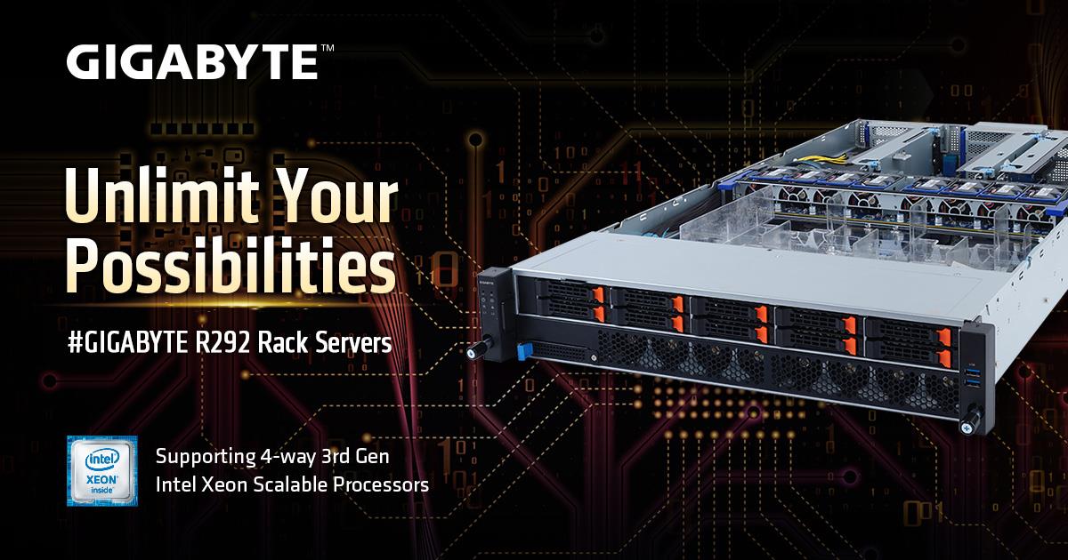 GIGABYTE Launches R292 Servers Supporting 4-way 3rd Gen Intel® Xeon ...