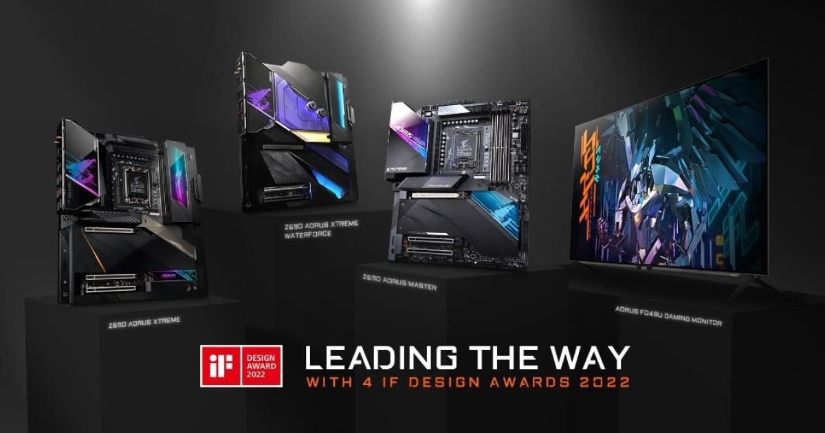 Four the Win! GIGABYTE Wins Big at iF Design Award 2022 | News ...