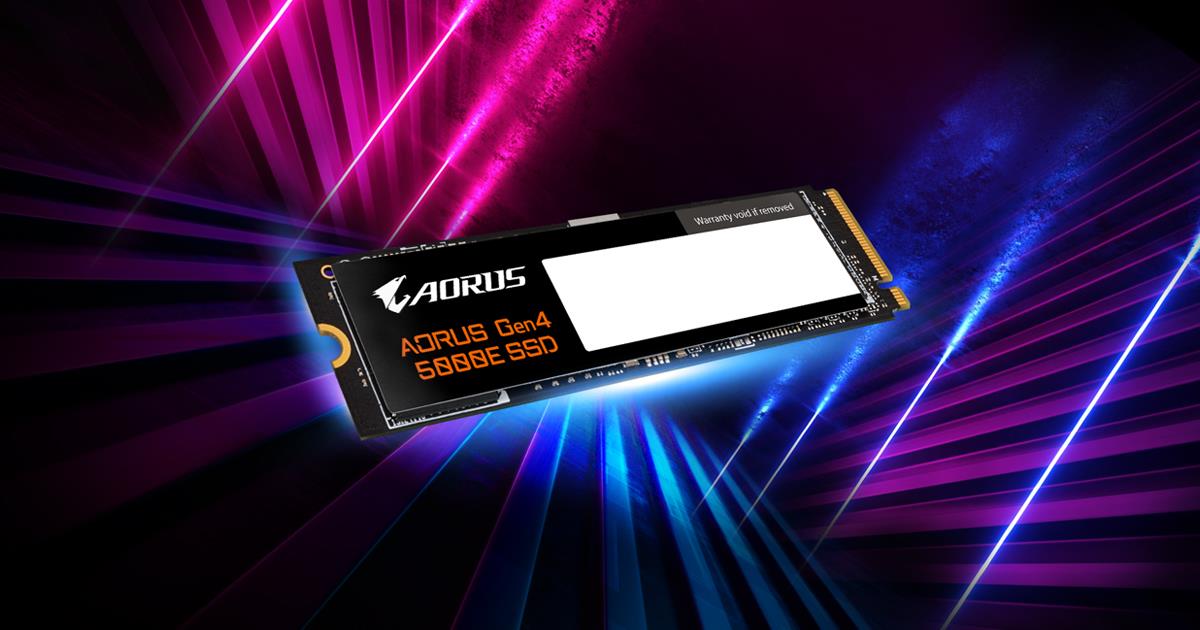 AORUS Gen4 5000E SSD Presents High-profile Performance with Low-profile ...