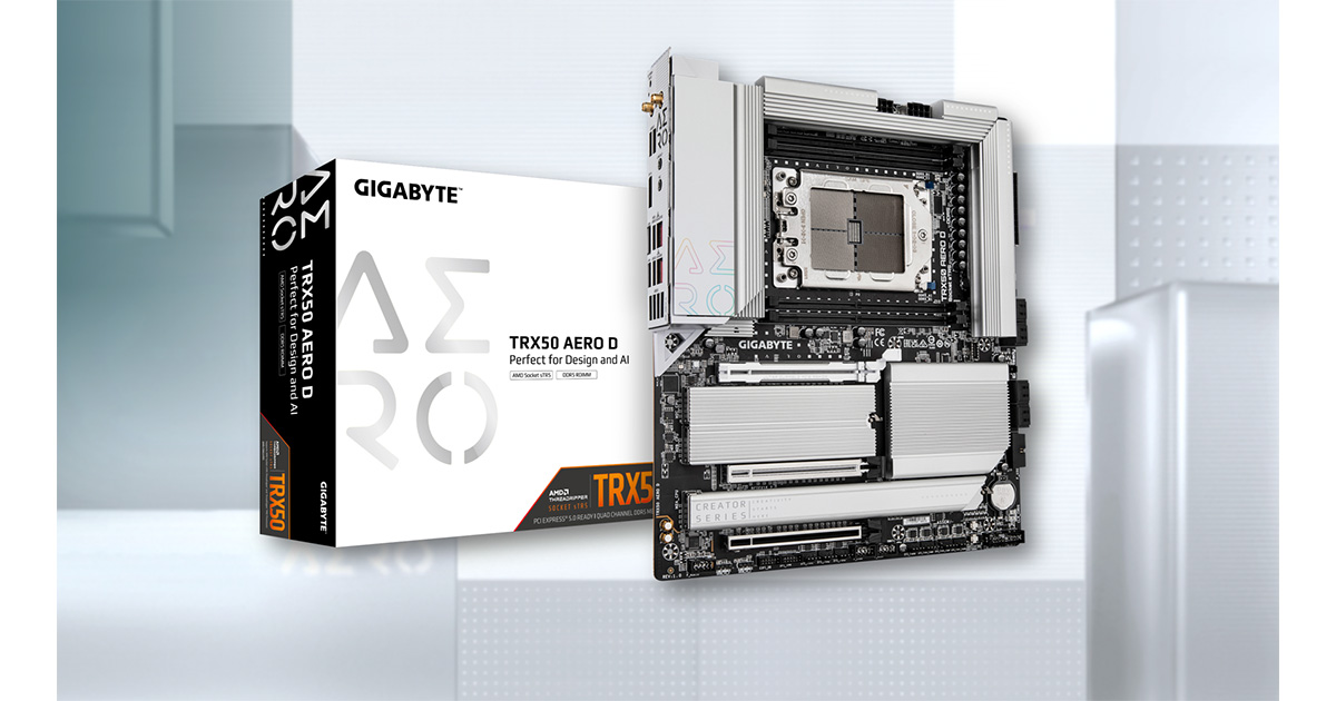 The AI Era Motherboard, GIGABYTE TRX50 AERO D! | News - GIGABYTE South ...