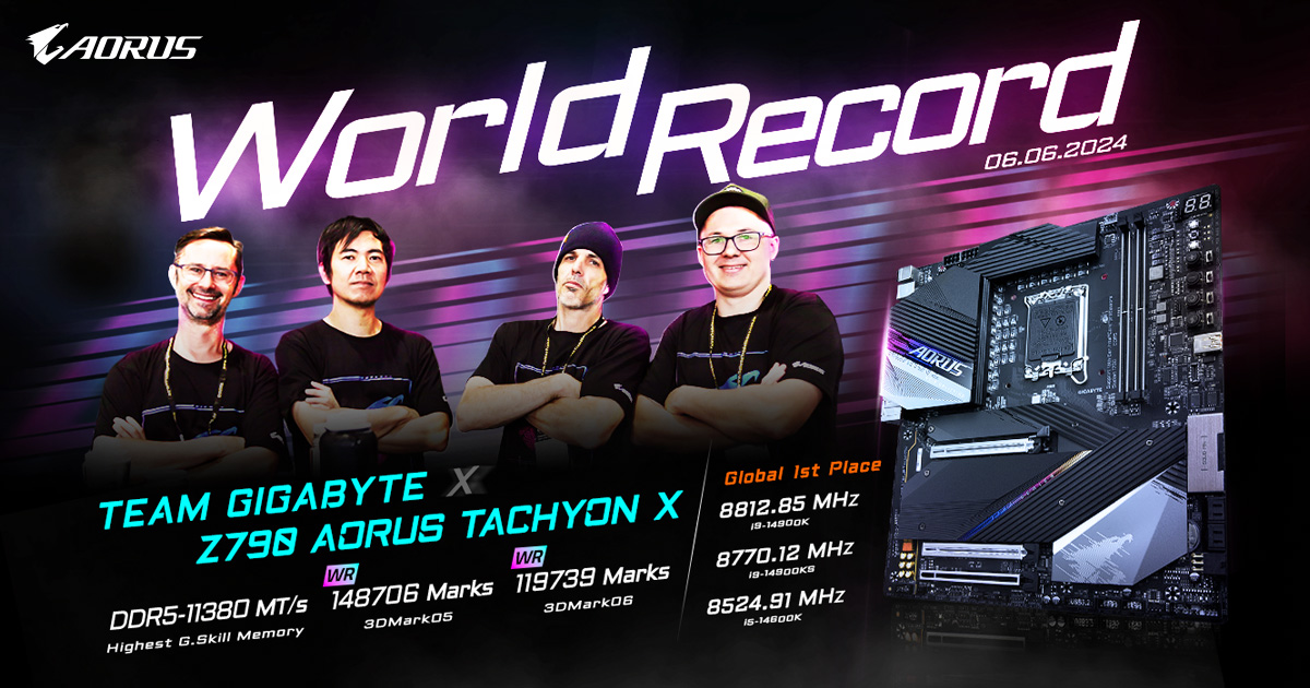 GIGABYTE Achieves New Milestones in Overclocking at G.SKILL’s OC Event for COMPUTEX 2024 | News ...