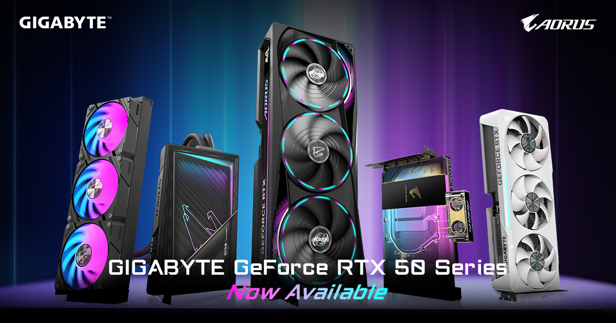 GIGABYTE GeForce RTX 50 Series Graphics Cards Now Available: Optimized ...