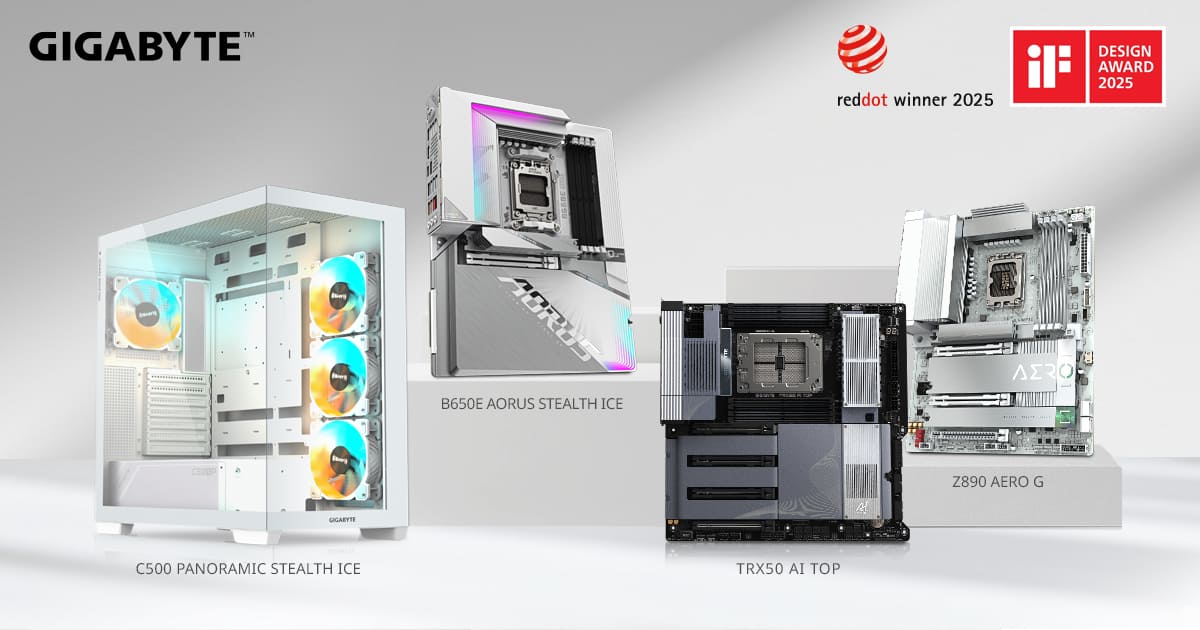 GIGABYTE Continues Red Dot & iF Winning Streak with Cutting-Edge Design ...