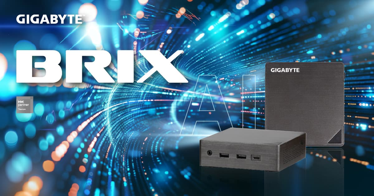 Tiny but Mighty! GIGABYTE's BRIX Mainstream Series AI Mini PC Now ...