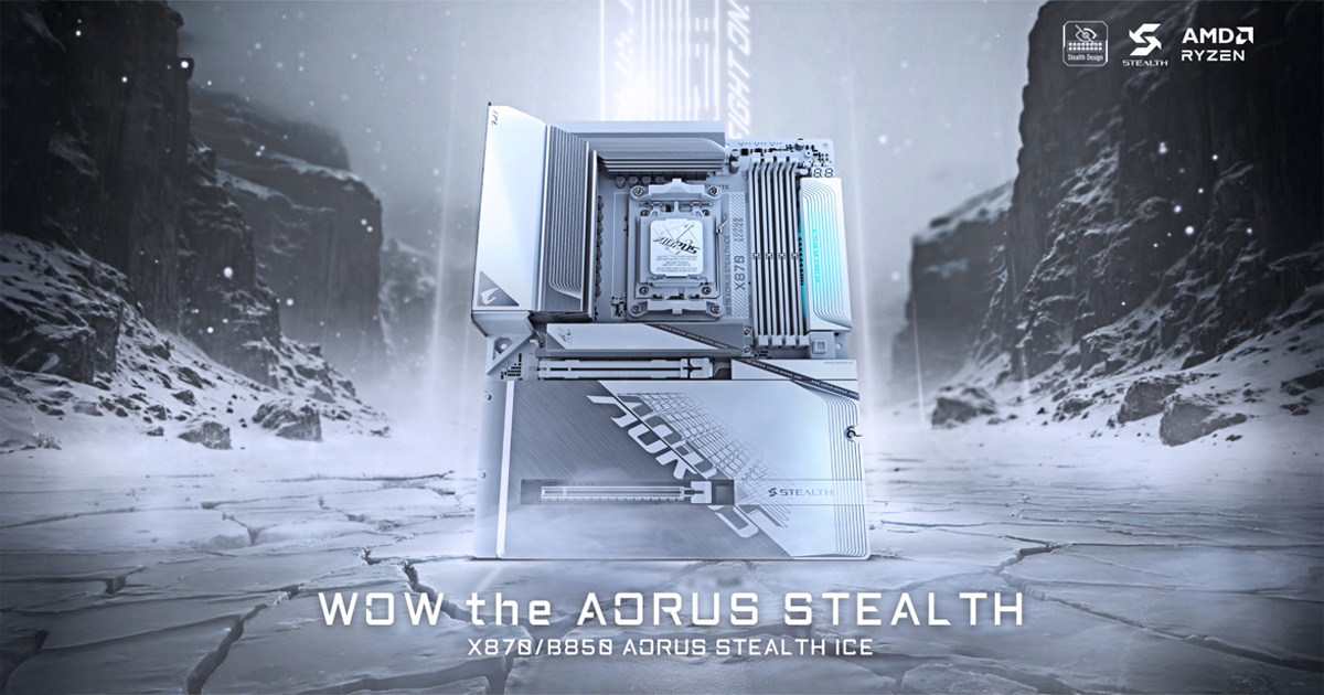 GIGABYTE X870 / B850 AORUS STEALTH ICE Pioneering a New Era of RC PC ...