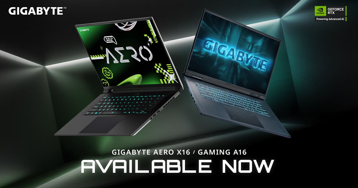 GIGABYTE Announces its AI PCs – GIGABYTE AERO X16 and GIGABYTE GAMING ...