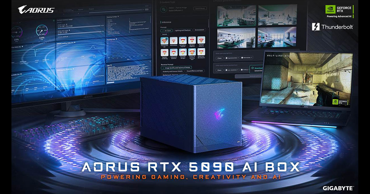 GIGABYTE Launches the AORUS RTX 5090 AI BOX | ニュース - GIGABYTE Japan
