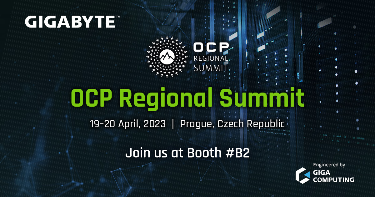 GIGABYTE at OCP Regional Summit! GIGABYTE at OCP Regional Summit!
