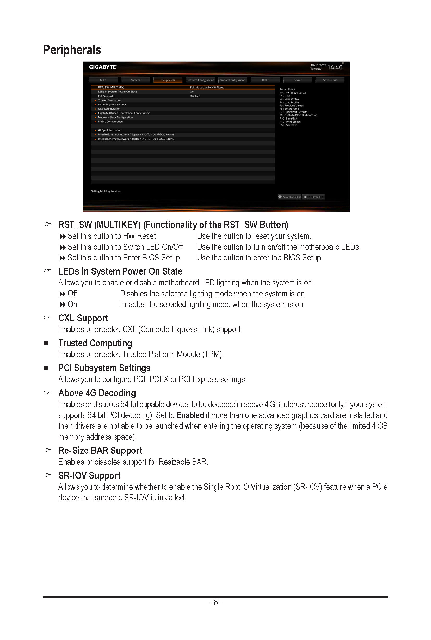 GIGABYTE Intel W790 BIOS Setup