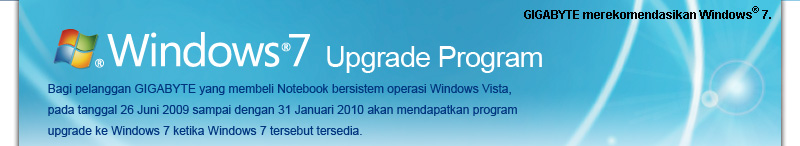 GIGABYTE Windows 7 upgrade