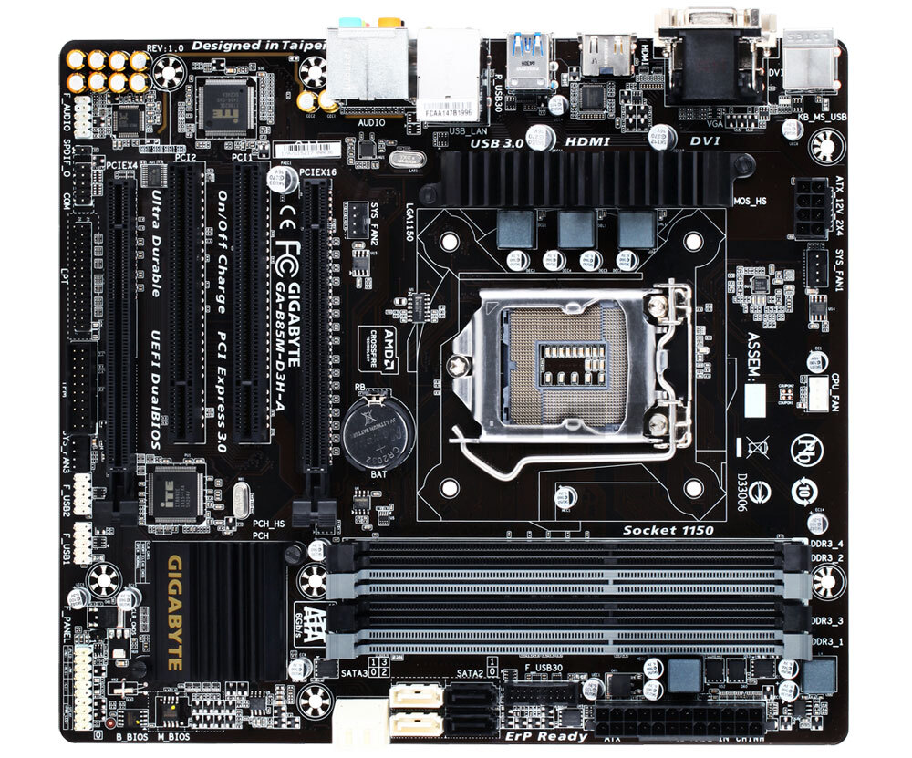 GA-B85M-D3H-A (Rev. 1.0) - Kluczowe cechy | Płyty główne GIGABYTE