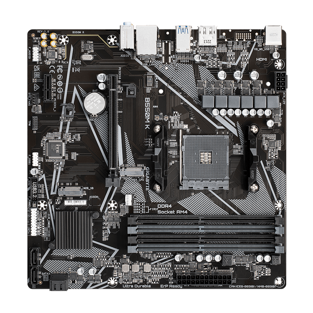 B550M K (Rev. 1.0) - Преимущества | Материнские платы GIGABYTE