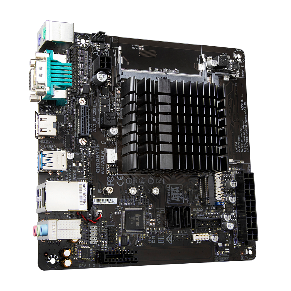 N4120I H (Rev. 1.0) - Kluczowe cechy | Płyty główne GIGABYTE