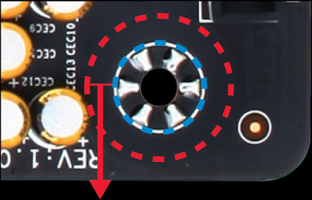 Some mobo holes a few mm from alliging with standoffs. Is this ...