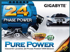 GIGABYTE 24 Phase Power motherboards